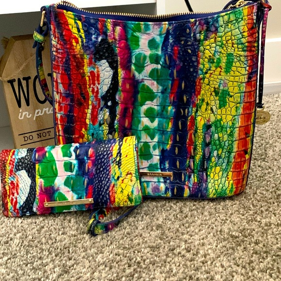Brahmin | Bags | Brahmin Multicolored Crossbody With Wallet | Poshmark